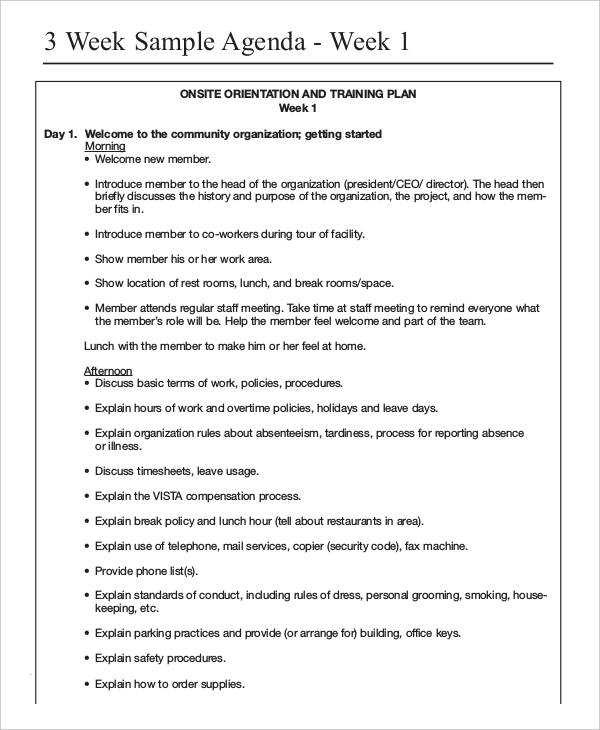 8+ Work Agenda Templates - Free Sample, Example Format Download