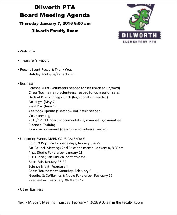 Classroom Agenda Examples - 9+ Free Word, PDF Format Download