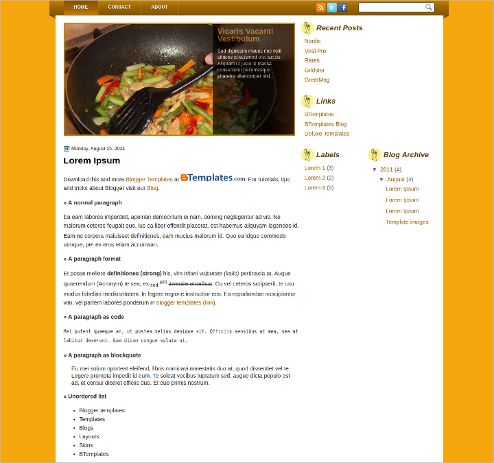 16+ Food Recipes Website Themes & Templates | Free & Premium Templates