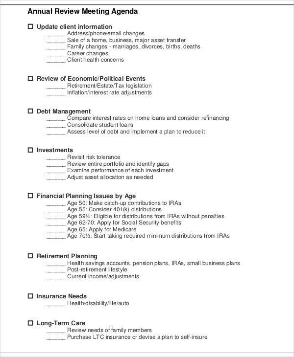 6+ Sample Action Agenda - Free Sample, Example Format Download