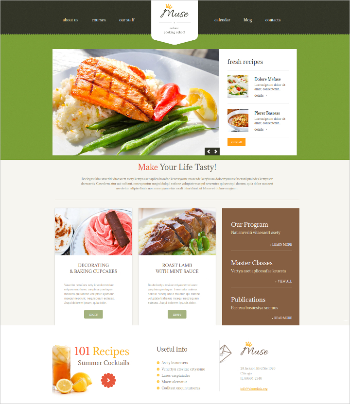15+ Food Recipes Website Themes & Templates
