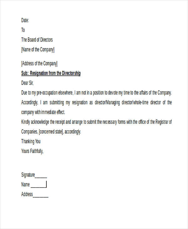 28+ Resignation Letter Templates and Examples