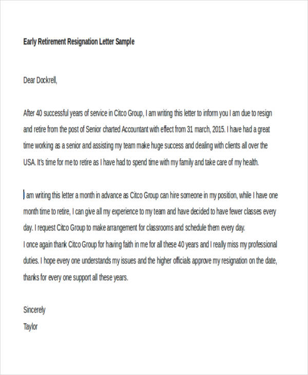 28+ Resignation Letter Templates and Examples