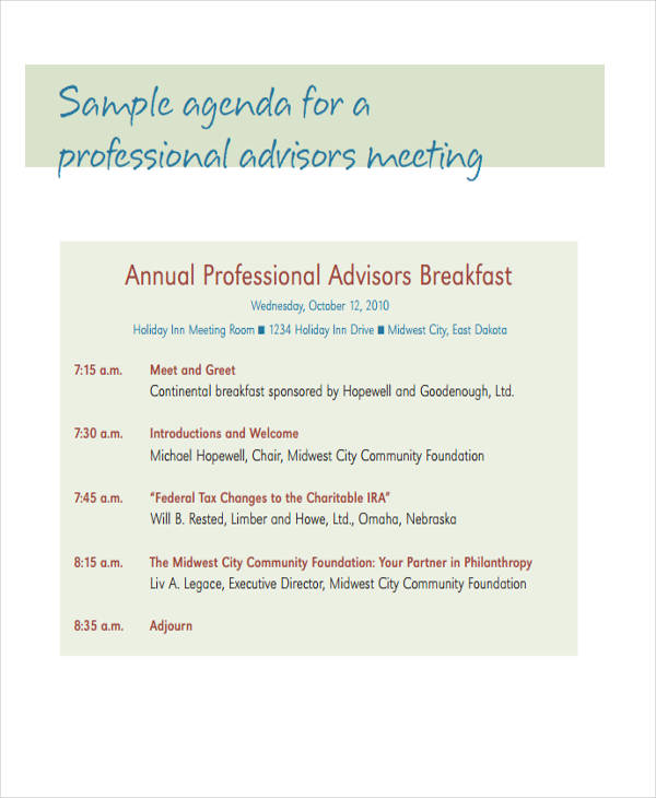 44+ Agenda Templates in PDF | Free & Premium Templates