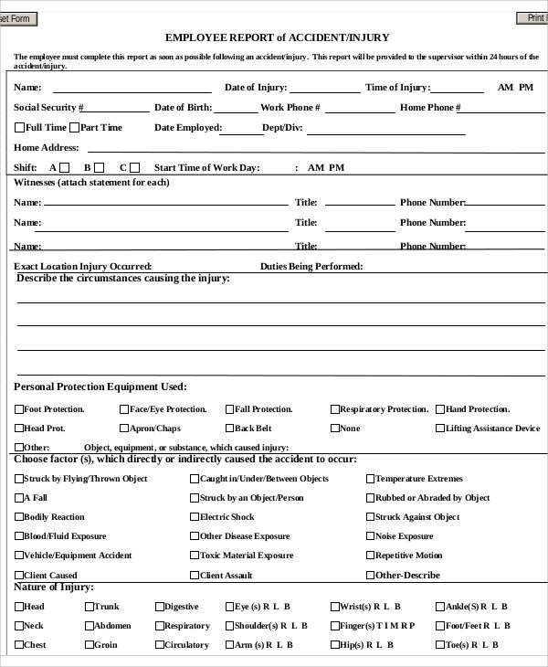 11+ Employee Report Templates - PDF, Word, Doc, Pages