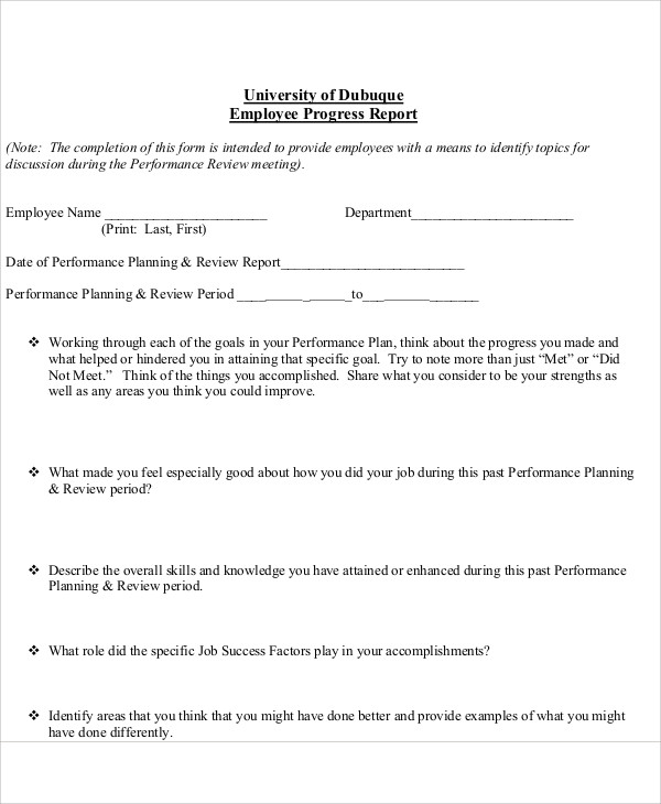 11+ Employee Report Templates - PDF, Word, Doc, Pages