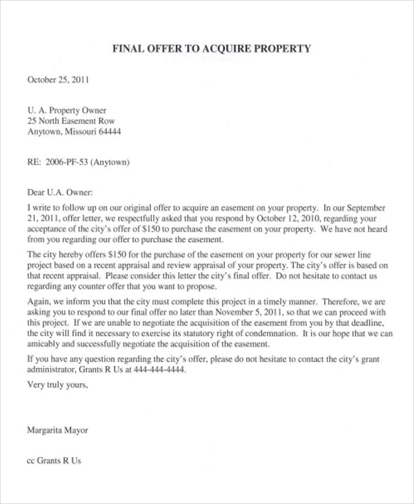 42+ Sample Offer Letter Templates