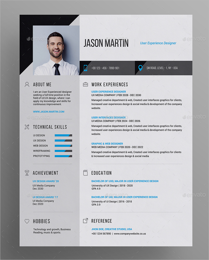 Photoshop Resume Template