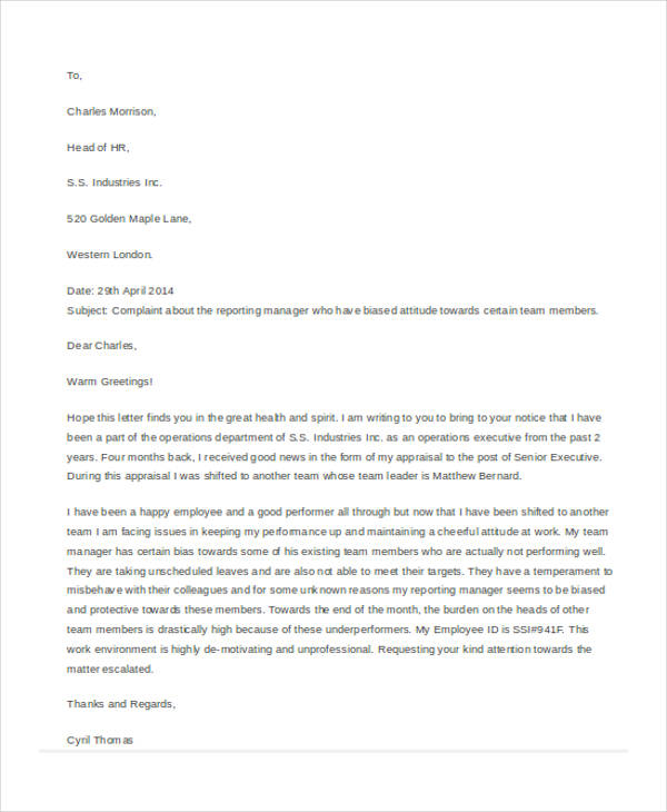 75+ Complaint Letters in PDF