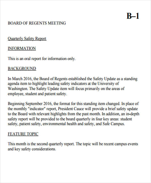 Safety Report Templates - 16+ PDF, Word, Apple Pages, Google Docs ...