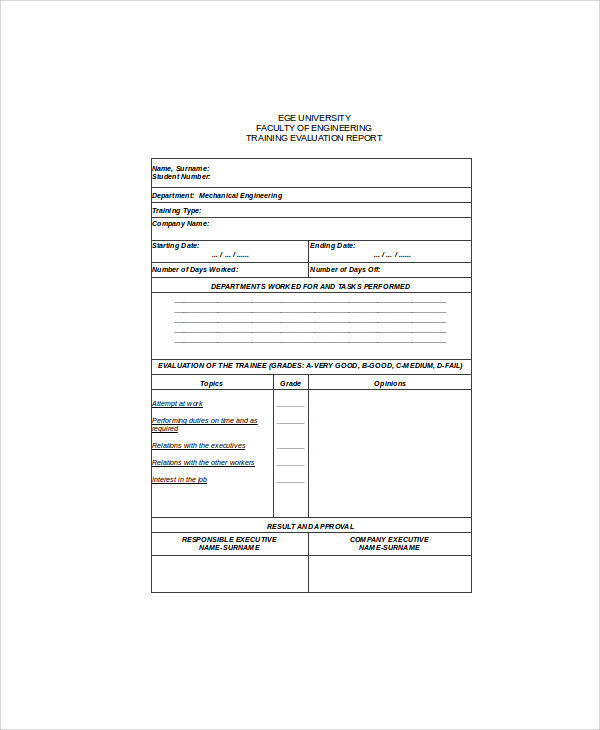 Evaluation Report Template - 12+ Free Sample, Example Format PDF, Apple ...