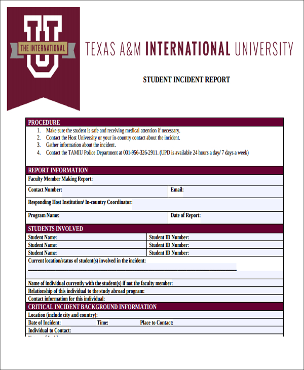 Student Report Templates - 14+ Free Word, PDF, Google Docs, Apple Pages ...