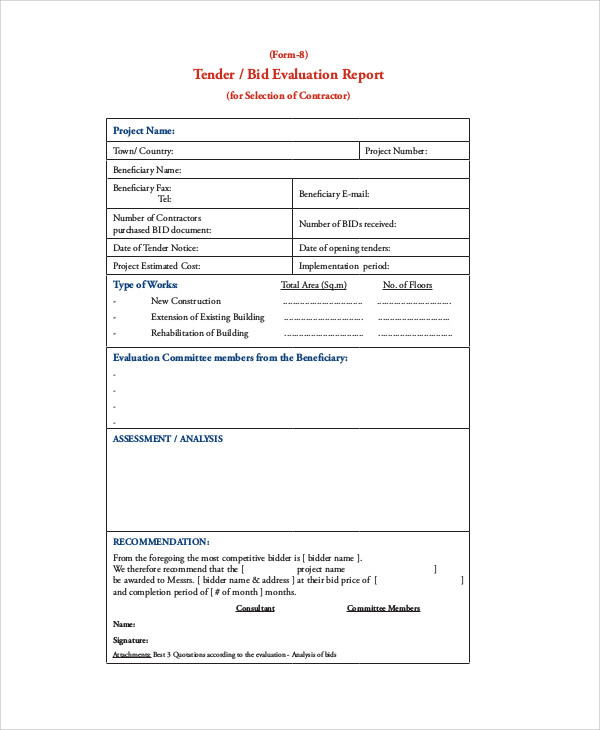 Evaluation Report Template - 12+ Free Sample, Example Format PDF, Apple ...