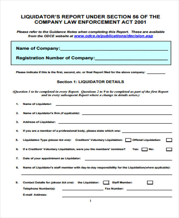 22 Sample Company Reports PDF Word