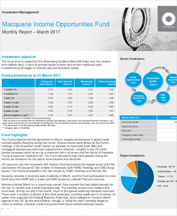 Performance Report Template - 17+ Free Sample, Example Format Download