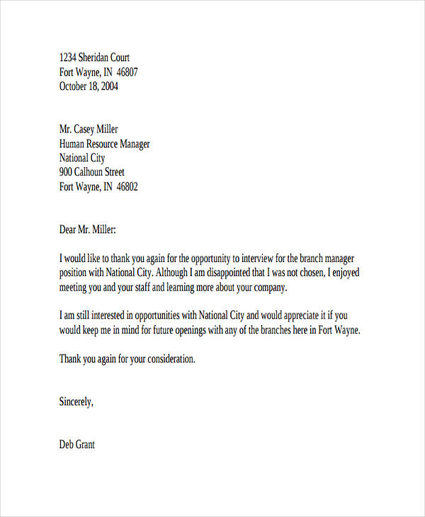 17+ Job Refusal Letter Examples - Word, Apple Pages, Google Docs