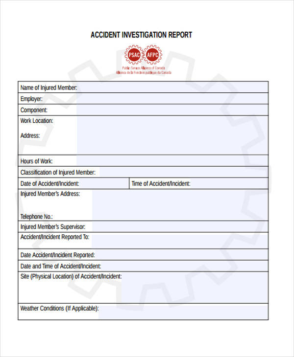 18+ Investigation Report Templates - Free PDF, Goggle Docs, Apple Pages ...