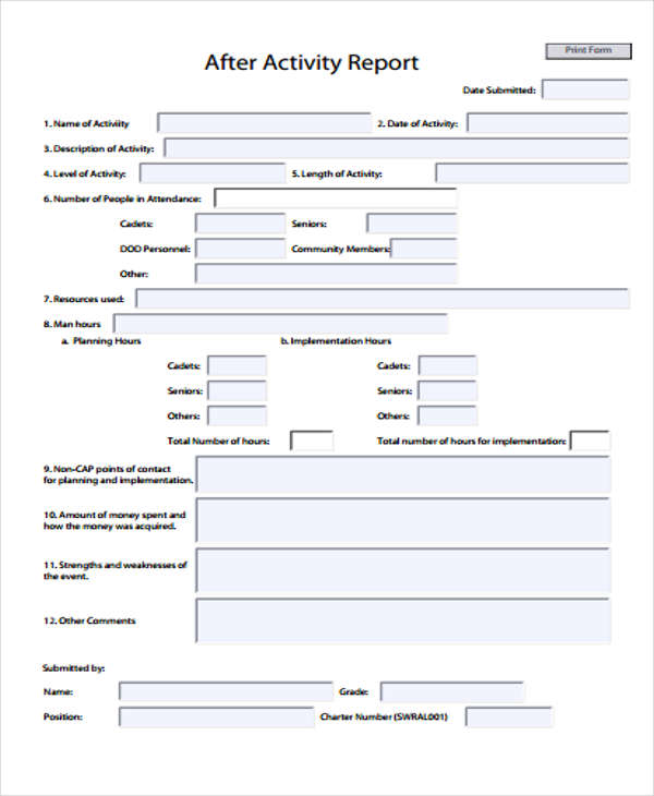 34+ Activity Report Templates - Free Sample, Example Format Download