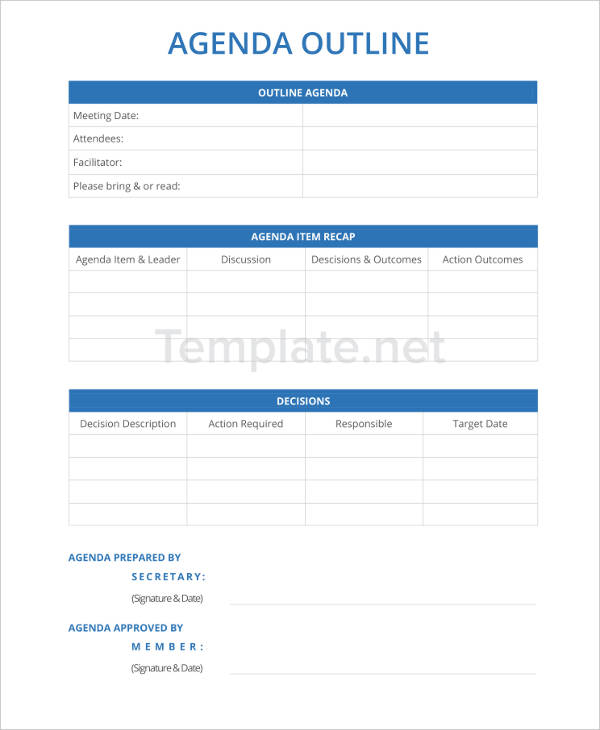 49+ Agenda Templates and Examples