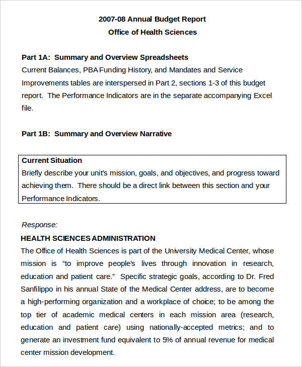 Budget Report Template - 14+ Free Word, PDF Format Download