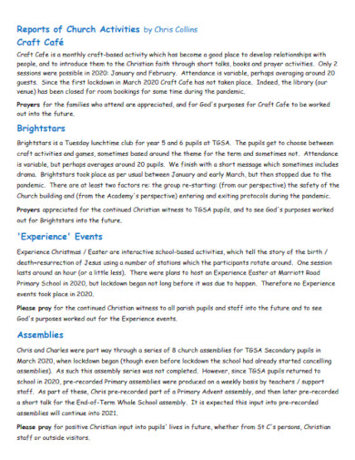 21+ Meeting Report Templates in Google Docs | MS Word | Apple Pages | PDF