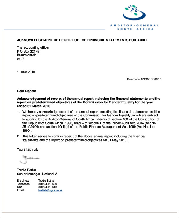 12+ Acknowledgement Report Samples- Docs, Word, PDF, Pages