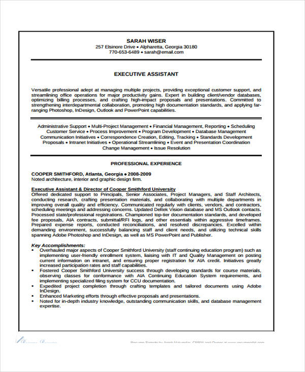33+ Executive Curriculum Vitae Templates - PDF,DOC