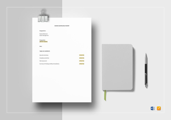 Compliance Report Template - 13+ Free Word, PDF, Google Docs, Apple ...