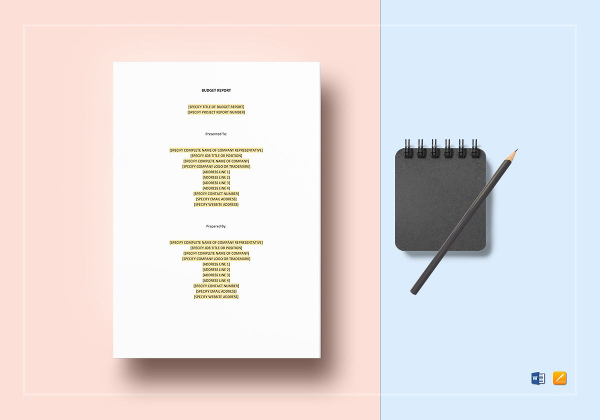 Budget Report Template - 14+ Free Word, PDF Format Download