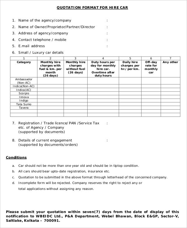 28+ Quotation Samples - PDF, Word | Free & Premium Templates