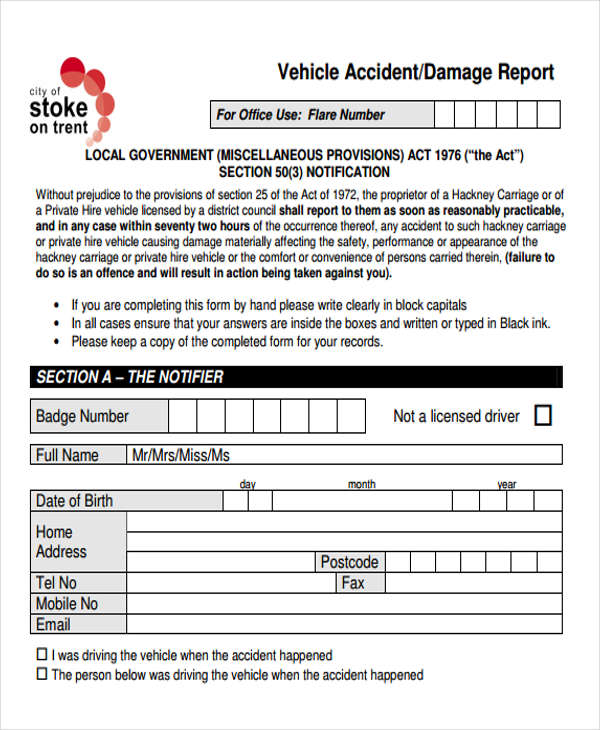 Damage Report Template - 16+ Free Word, PDF Format Download