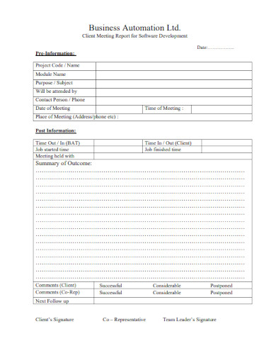 21+ Meeting Report Templates in Google Docs | MS Word | Apple Pages | PDF