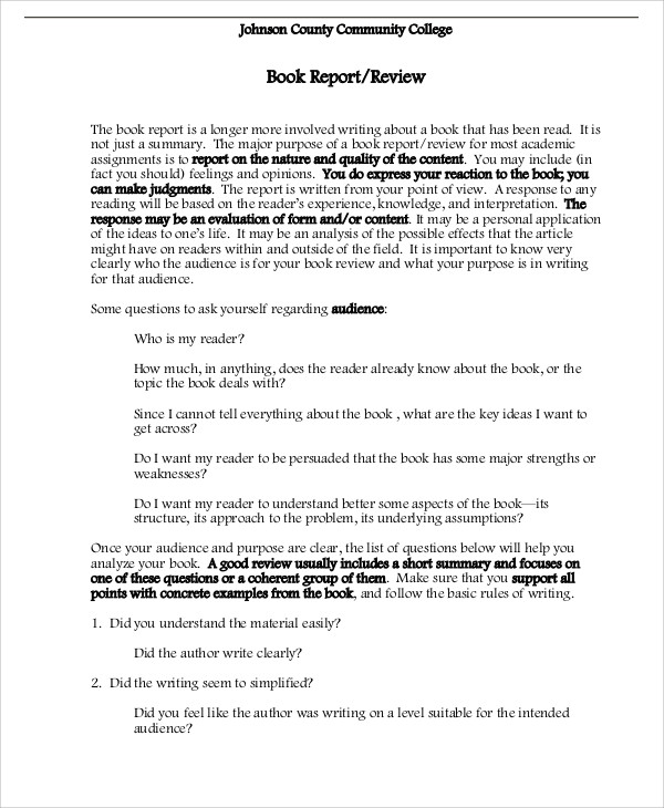  Writing A Book Report How To Write A Book Report With Examples 