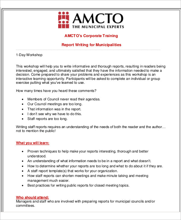 Free 36+ Training Report Templates, Free Sample, Example Format Download