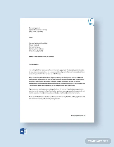53+ Job Application Letters in PDF