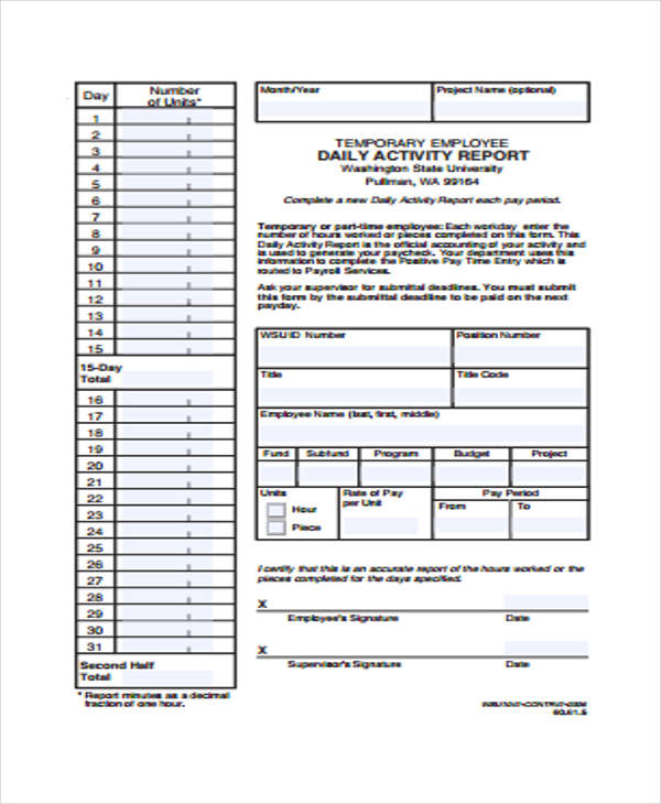 34+ Activity Report Templates - Free Sample, Example Format Download