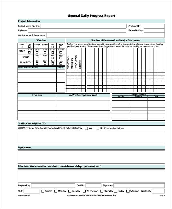 15+ Progress Report Templates- Word, PDF, Pages