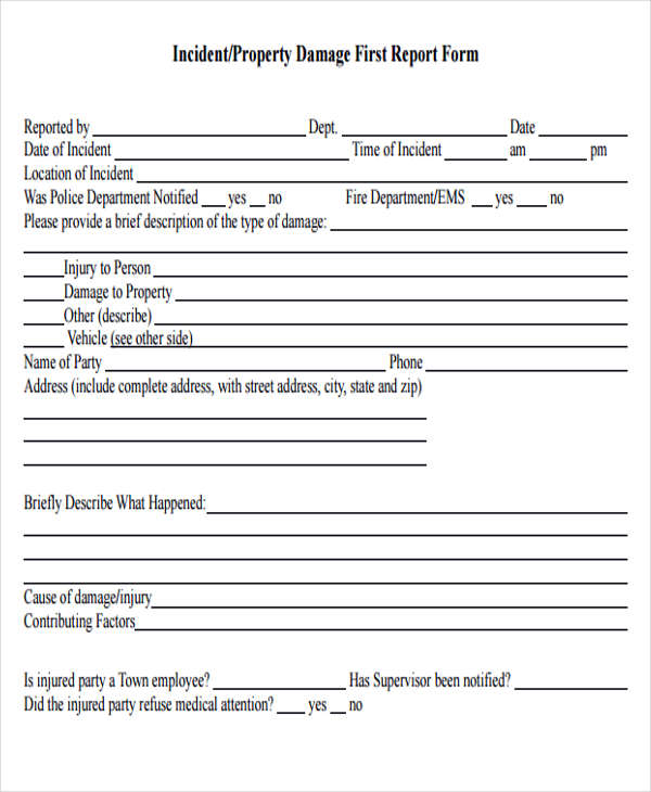 Damage Report Template - 16+ Free Word, PDF Format Download