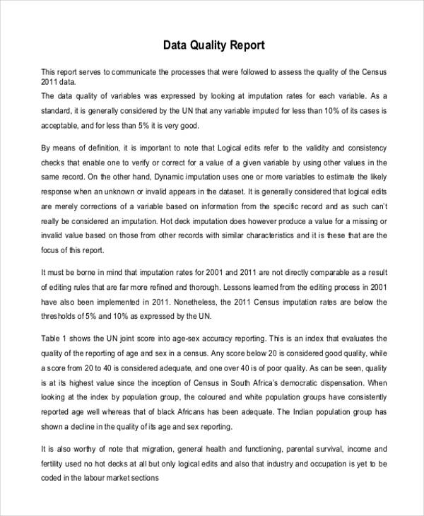 17+ Sample Quality Report Templates in Word, PDF, Apple Pages