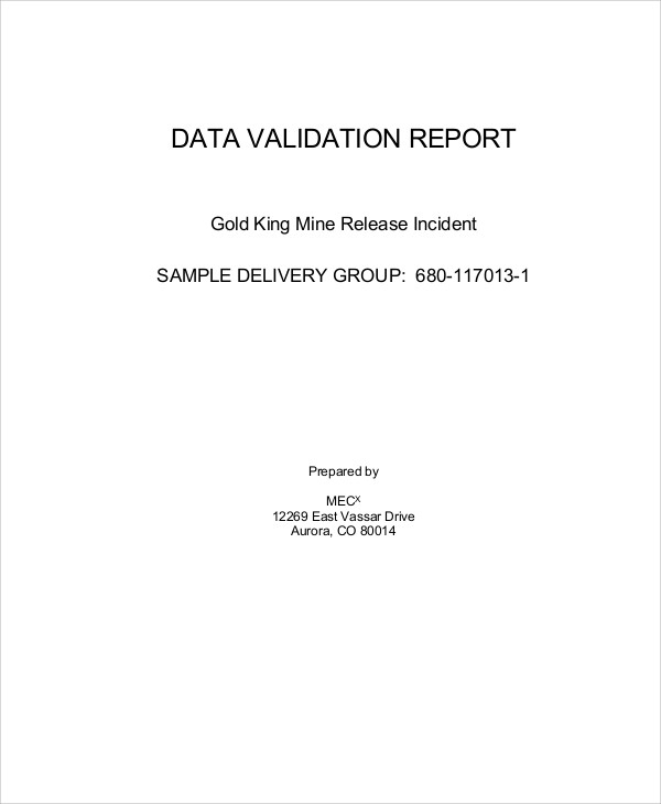 Validation Report Templates - 9+ Free Word, PDF Format Download