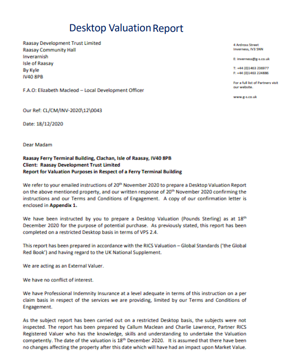 Valuation Report Templates - 17+ Free Word, PDF, Apple Pages, Google ...