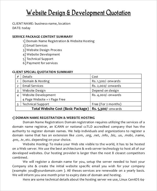 47+ Quotation Samples - PDF, Word