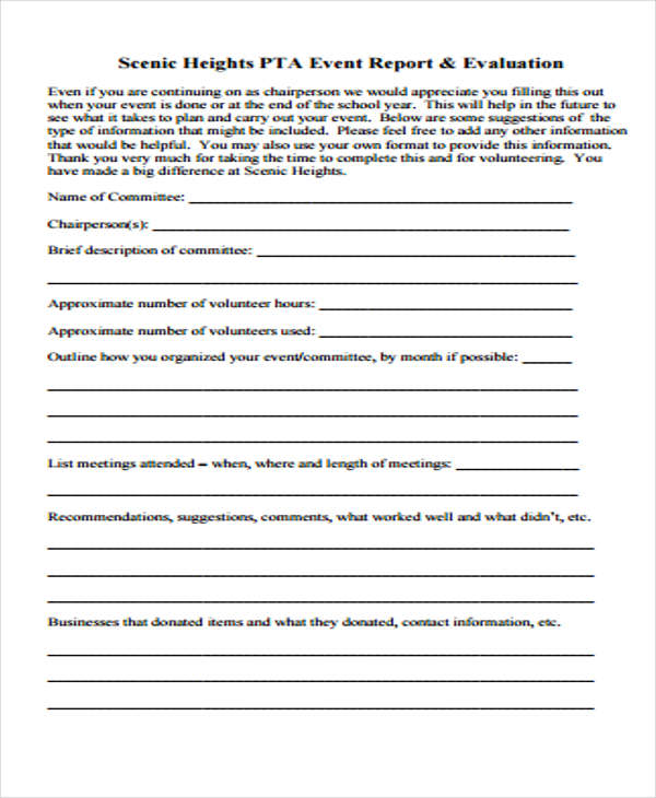 22+ Event Report Templates - PDF, Word, Docs, Pages