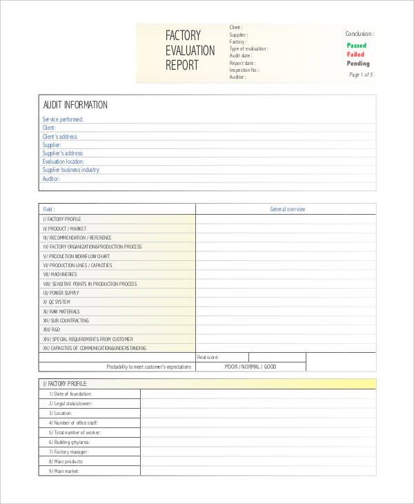 13+ Evaluation Report Templates- PDF, Word, Apple Pages