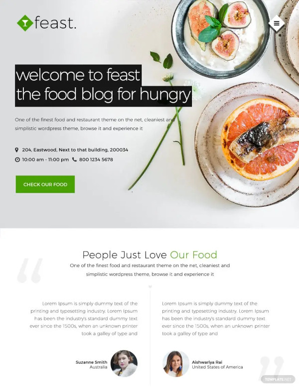 19+ Online Food Ordering & Delivery Website Templates