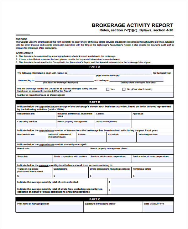 23+ Activity Report Templates- Free Word, PDF Format Download