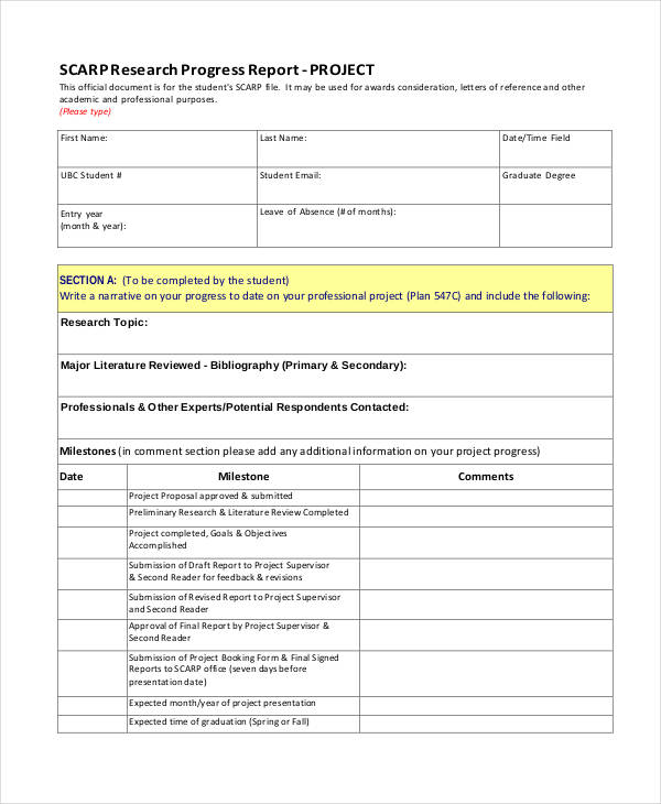 Research Report Format Template - 11+ Free Word, PDF Format Download