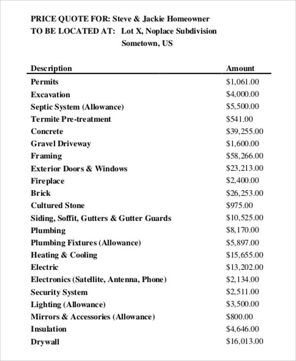 47+ Quotation Samples - PDF, Word