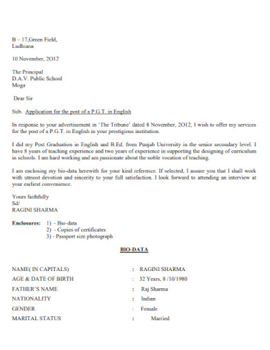 21+ Job Application Letter Templates For Accountant - Word, PDF