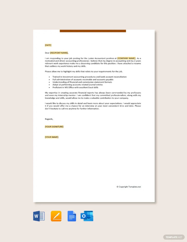 Free 41+ Job Application Letter Examples, PDF, DOC